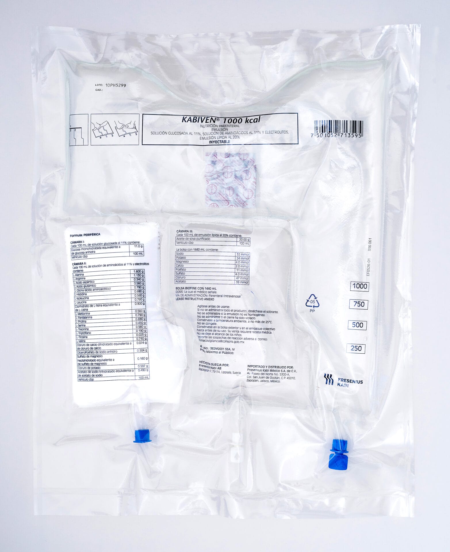 Kabiven Periférico 1000 kcal | Tivasani